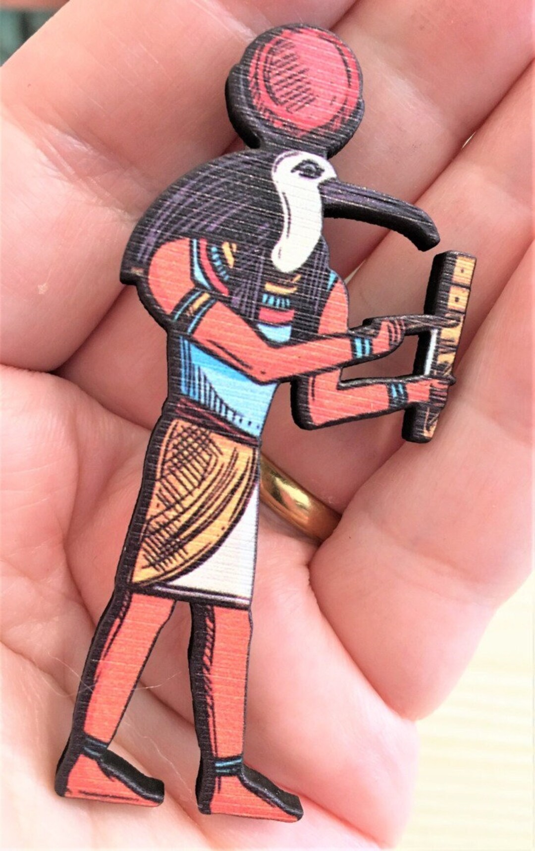 Egyptian 'thoth' Symbol Brooches - Etsy