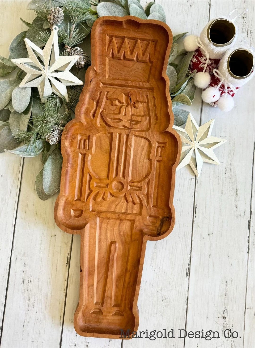 Hardwood Nutcracker Snack Tray - Etsy