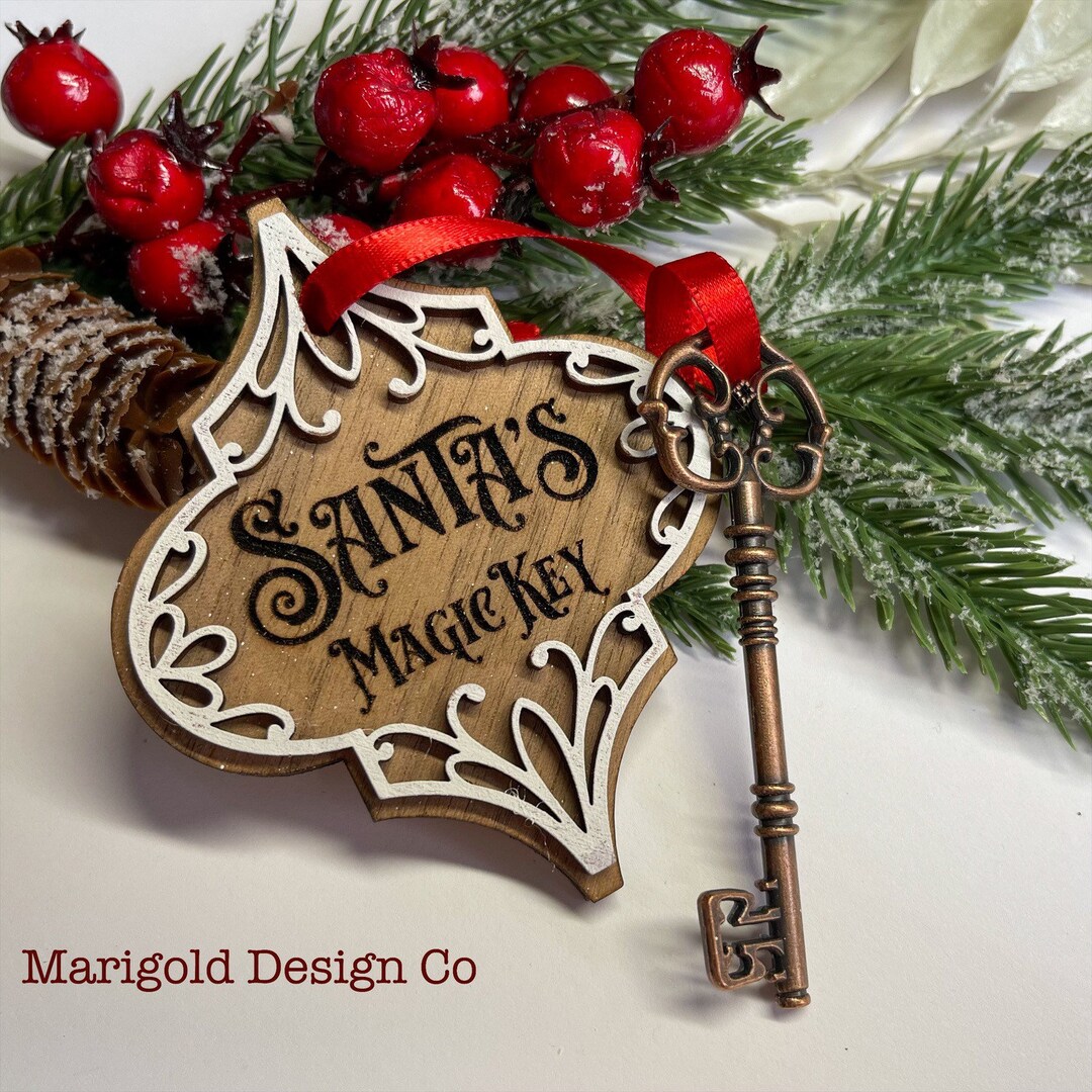 Santa's Magic Key, Christmas Ornament, Gift Tags, Christmas Decor ...