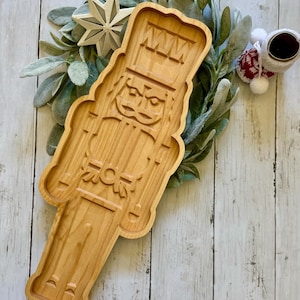 Hardwood Nutcracker Snack Tray - Etsy