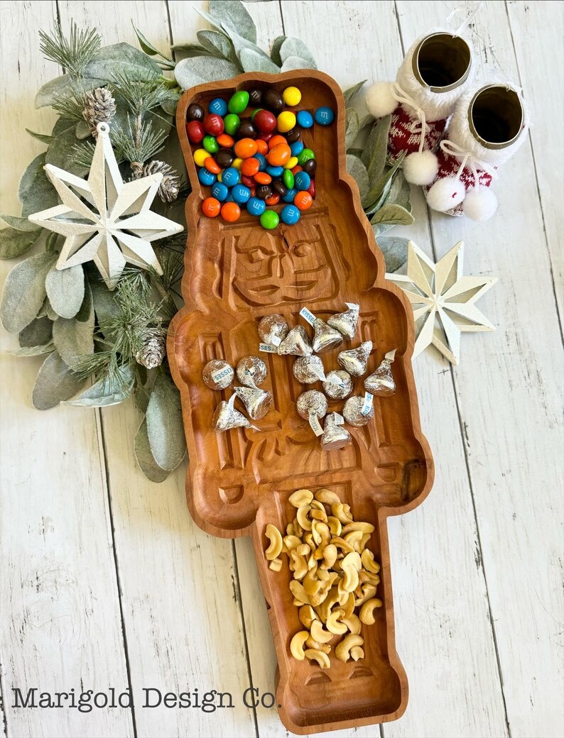 Hardwood Nutcracker Snack Tray - Etsy
