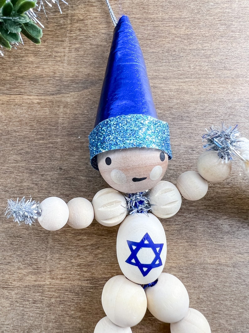 Personalized Star of David Jewish Elf Boy Name Ornament Happy - Etsy
