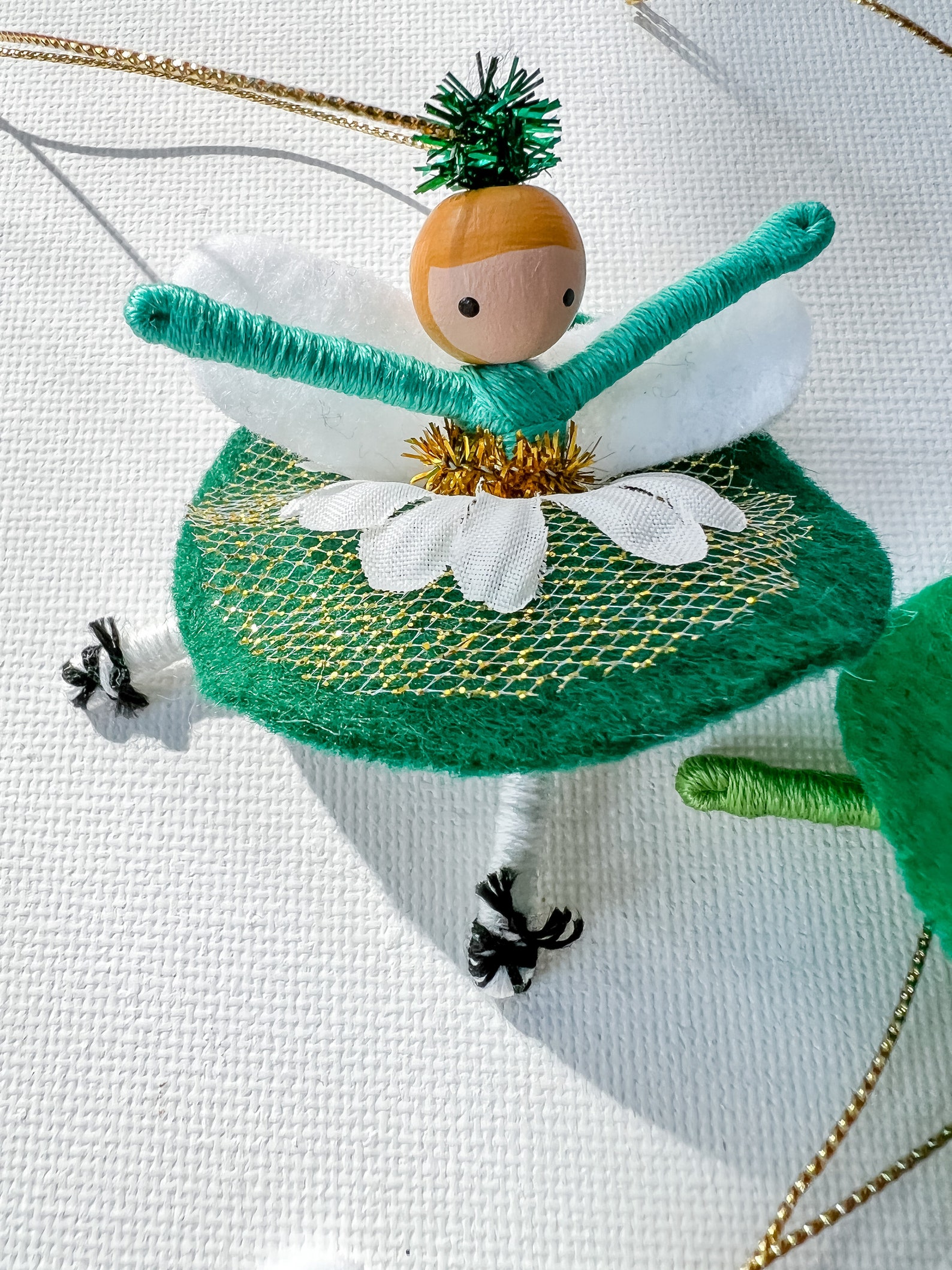 Irish Dancer Tree Ornament, Girl Fairy and Boy St Pattys Day Gift, St ...