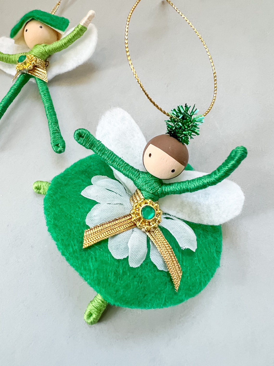 Irish Dancer Tree Ornament Girl Fairy and Boy St Pattys Day - Etsy