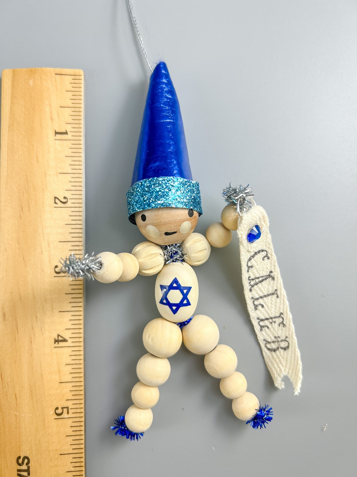 Personalized Star of David Jewish Elf Boy Name Ornament Happy - Etsy