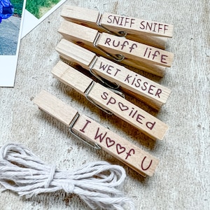 Dog Lover Clothespin Photo Holder Cute Wall Decor for Dog - Etsy