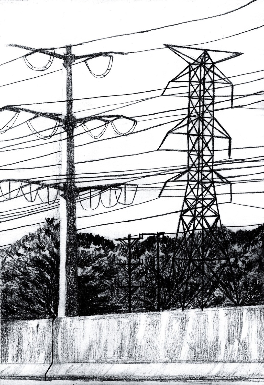 Power Lines II Print - Etsy