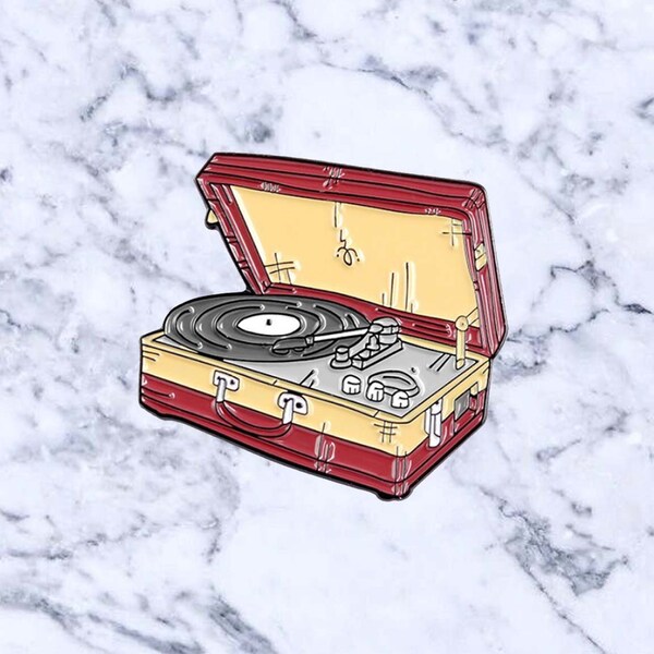 Record Player Pin - Etsy