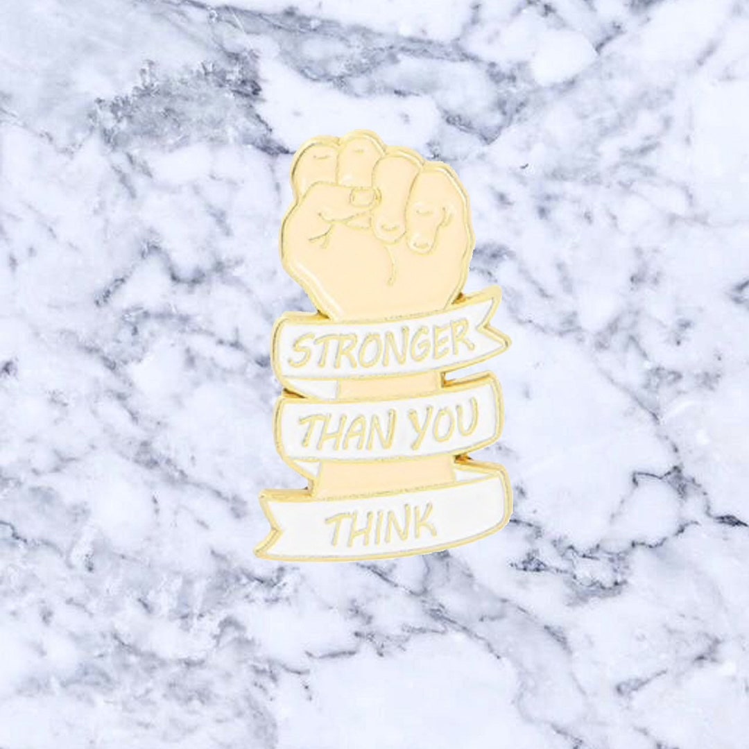 Stronger fist Enamel Pin - Etsy