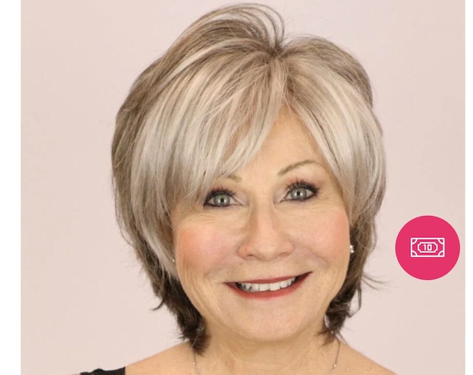 Godiva's Secret Wig - "freedom" in Sandy Silver, Lace Front, PETITE Cap ...