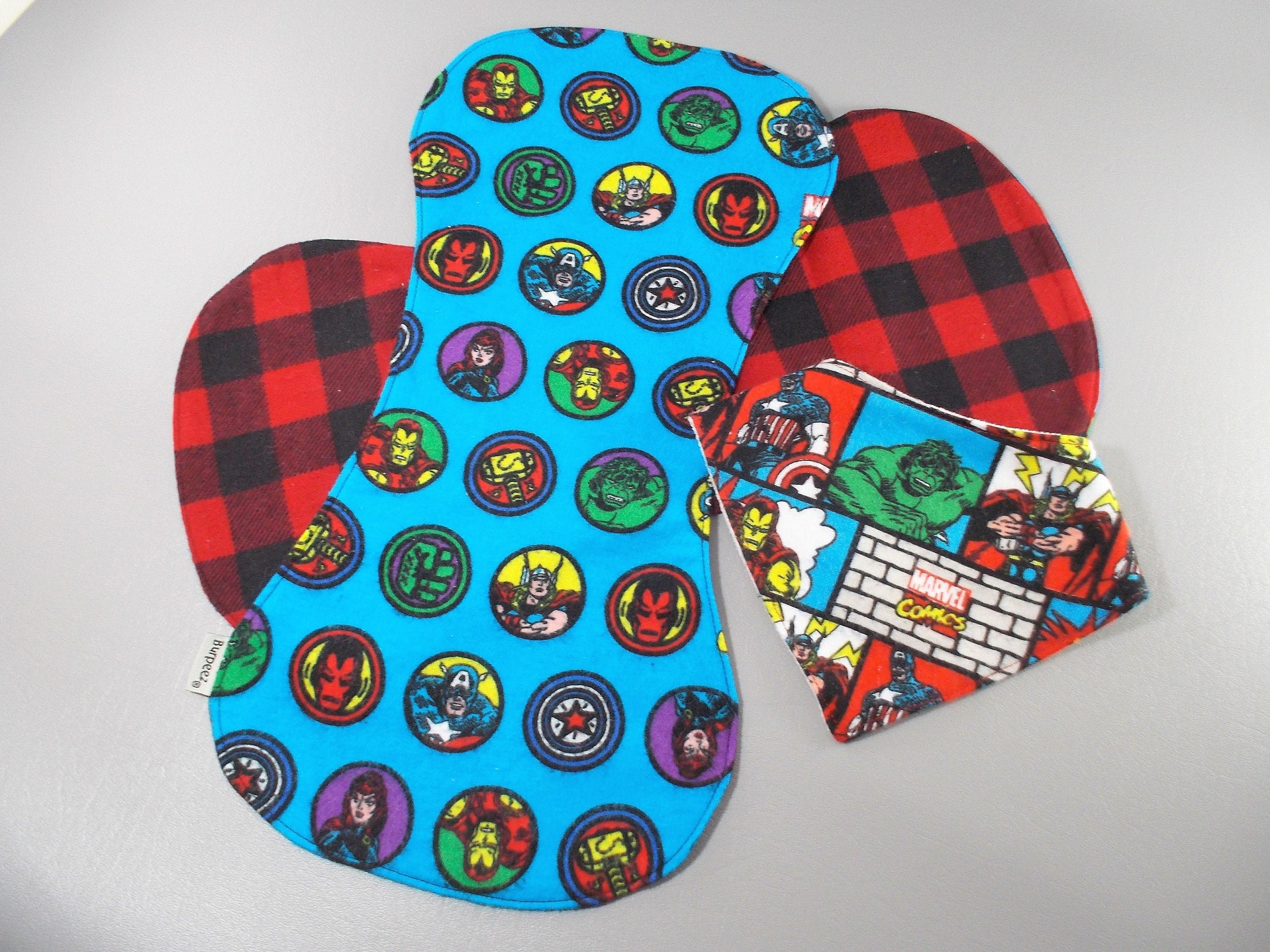 Marvel-ous! ... the COMICON Approved Super Hero Burp Pad and Bandana ...