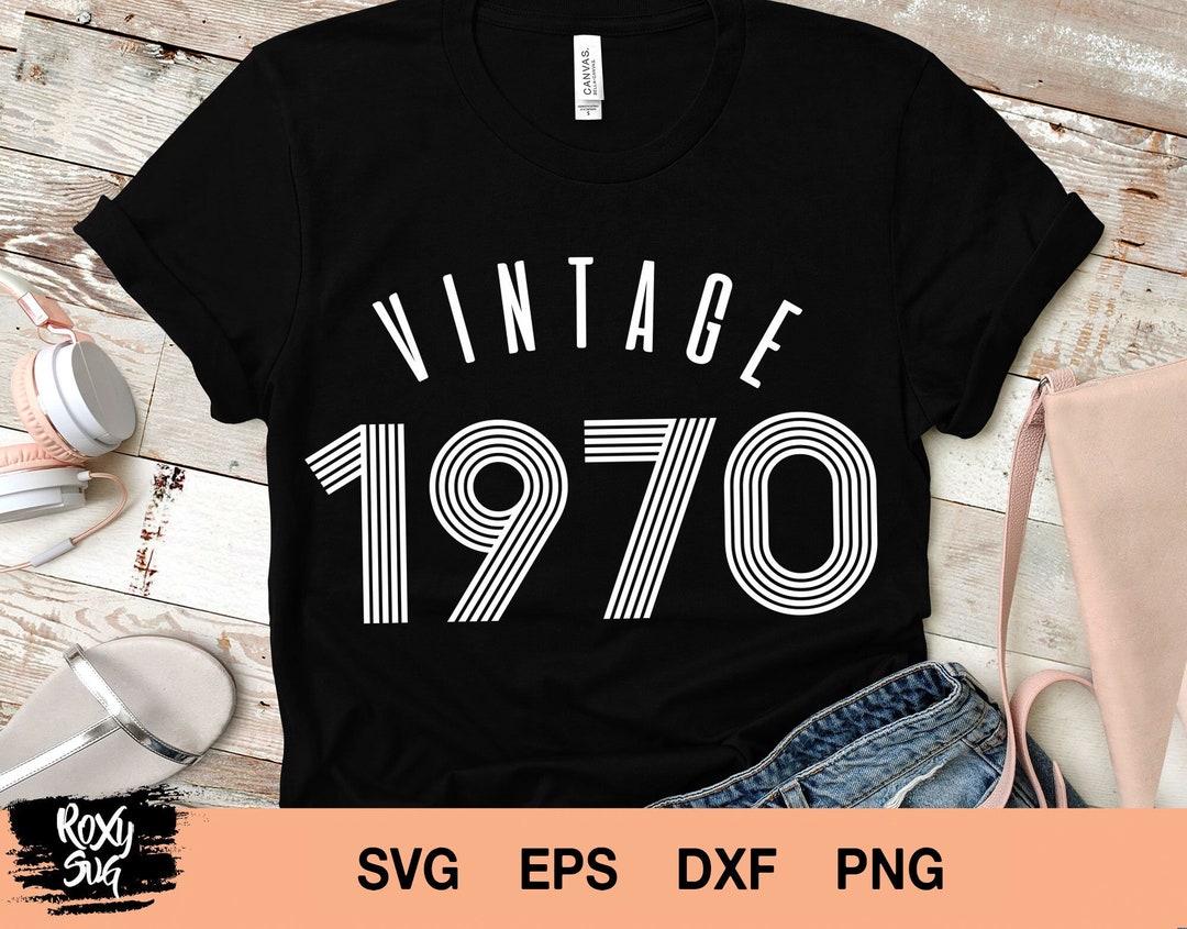Vintage 1970 Svg, Vintage Birthday 1990 Svg, Vintage Svg, Birthday Svg ...