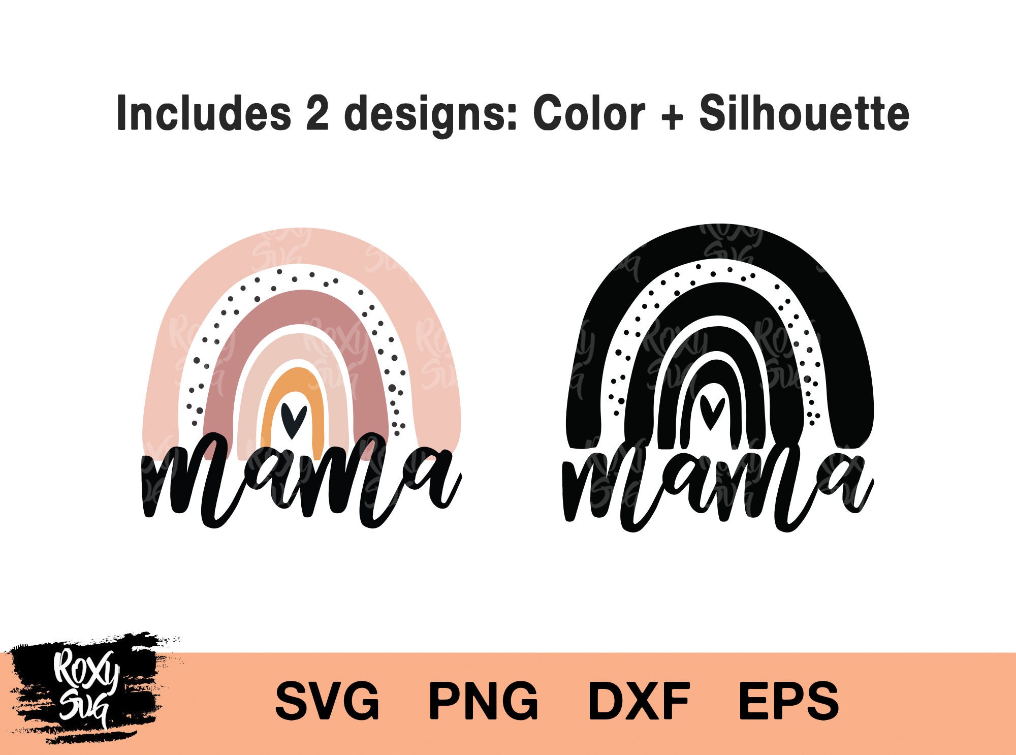 Mama Svg Rainbow Svg Mama Clipart Sublimation Designs - Etsy