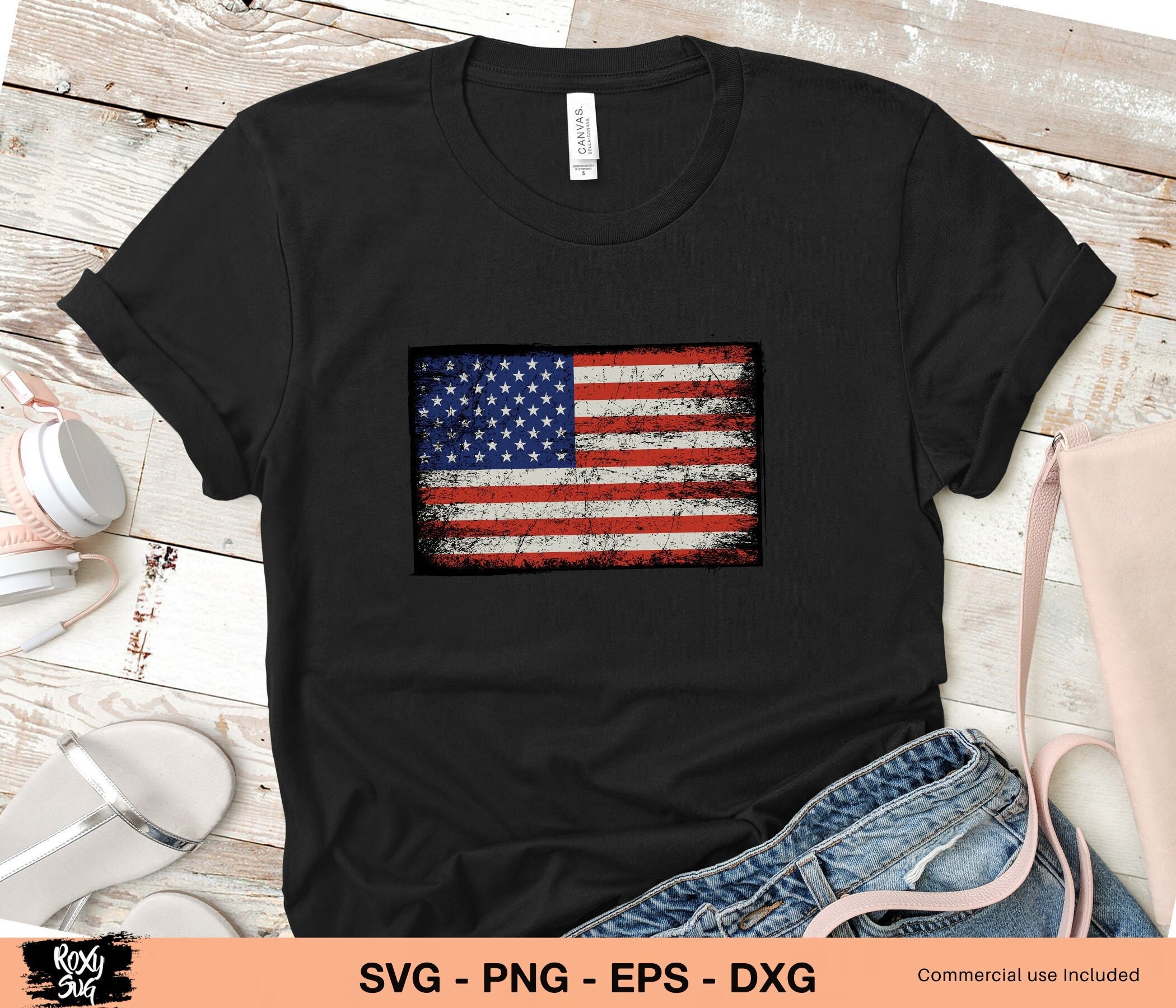 American Flag Png Distressed US Flag Sublimation Designs - Etsy