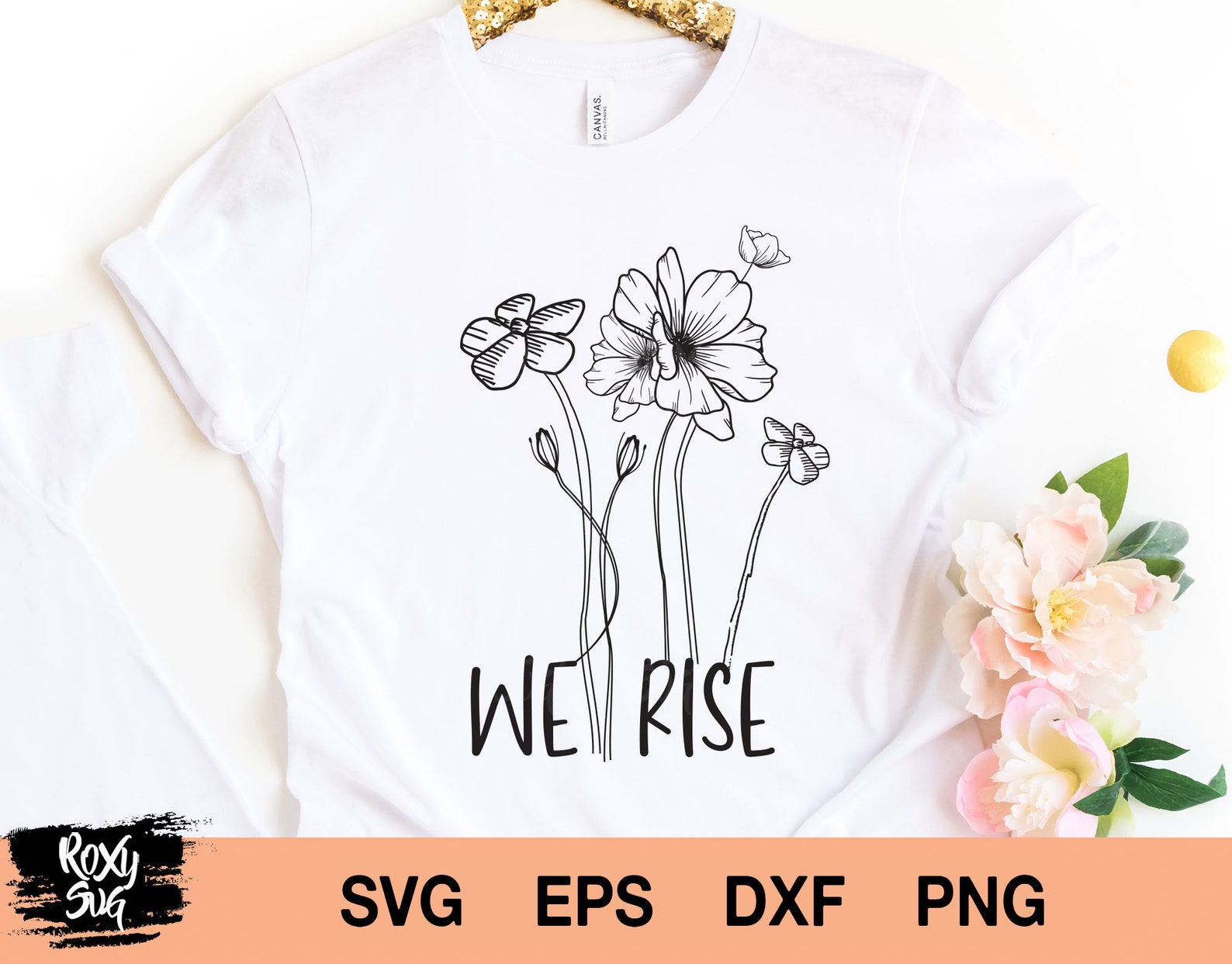 We Rise Svg Plants Svg Quotes Svg Hand Drawn Plants Svg We - Etsy