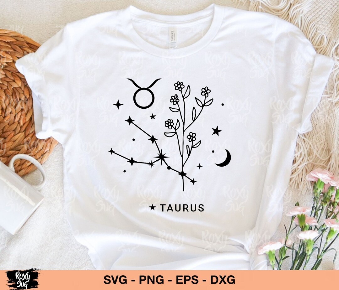 Taurus Zodiac Sign SVG, Taurus Shirt Svg Png, Taurus Sublimation Design ...
