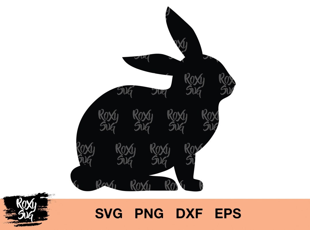 Easter Svg, Bunny, Bunny Silhouette Svg, Easter Clipart, Easter SVG ...
