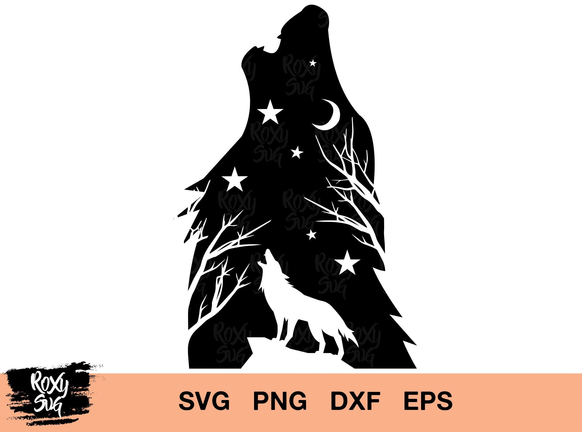 Wolf SVG Howling Wolf SVG Wolf Clipart Wolf Silhouette Svg - Etsy Canada