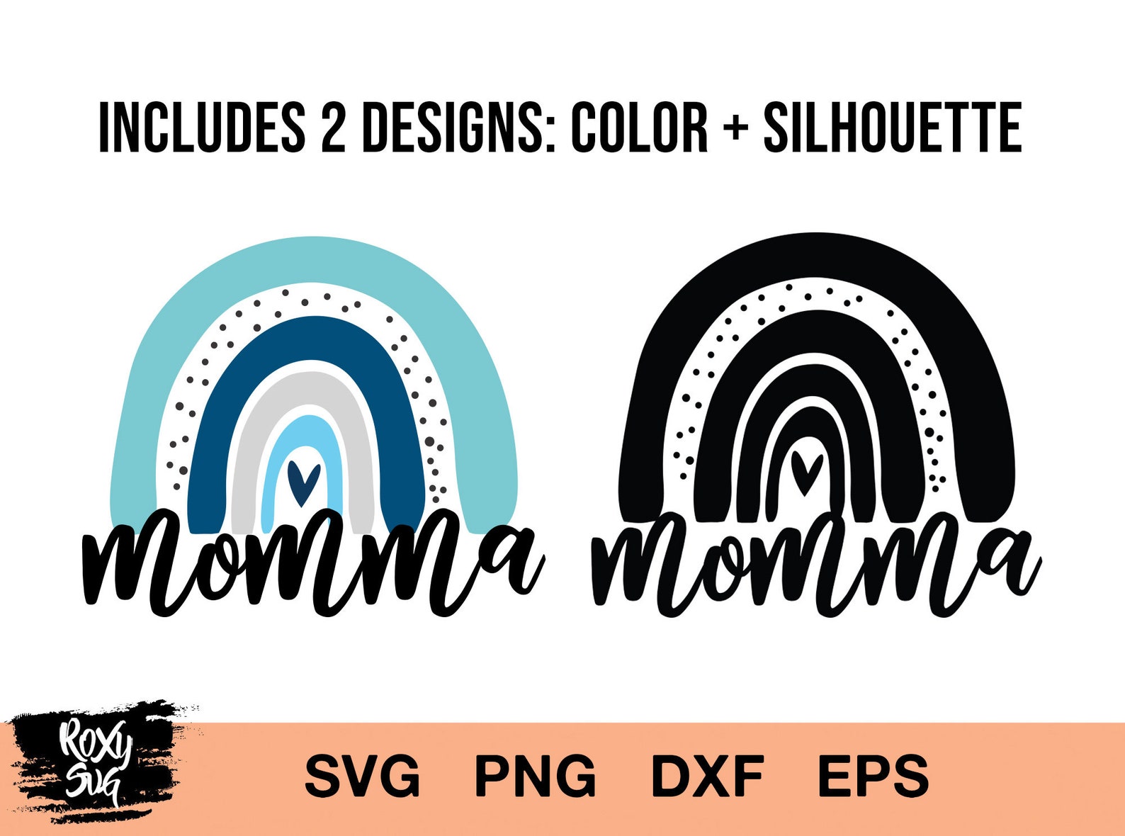 Momma svg Mama svg rainbow svg Momma clipart Sublimation | Etsy