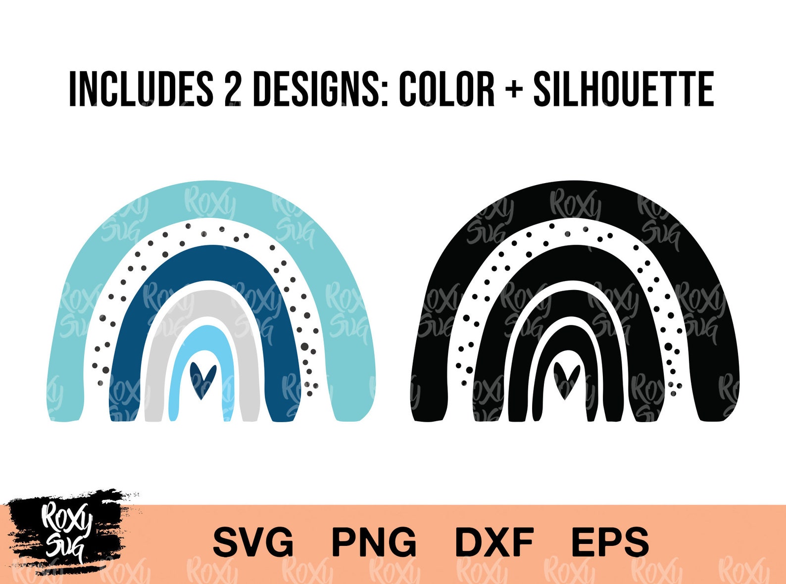 Rainbow Svg Rainbow Svg Blue Rainbowpng Rainbow Clipart - Etsy