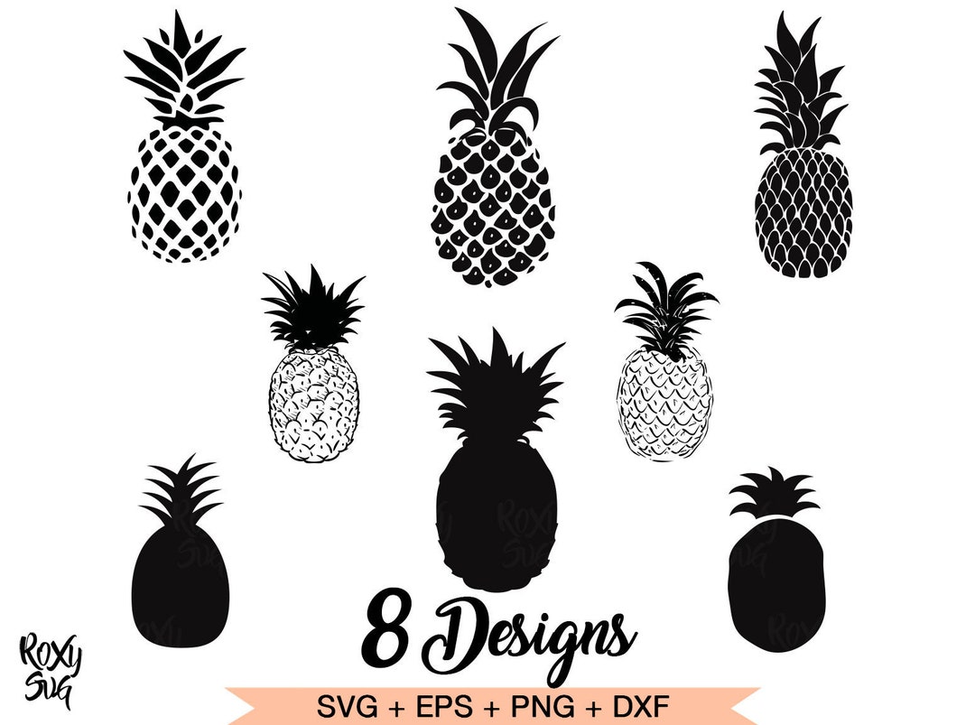 Pineapple SVG, Pineapple Clipart, SVG, Cut Files for Silhouette and ...