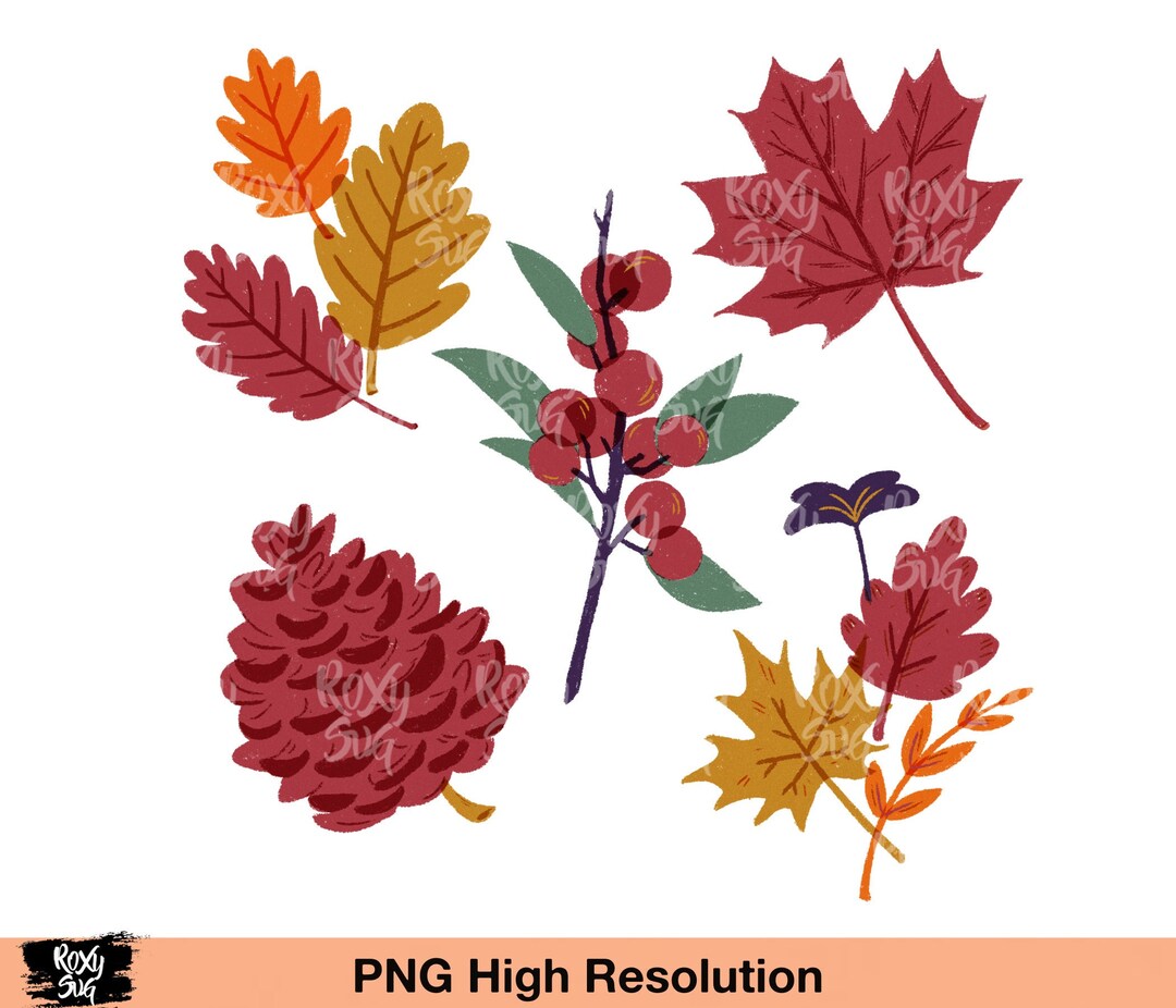 Fall Leaves Png Autumn Leaves Patch Fall Sublimation Design - Etsy
