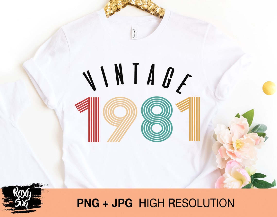 Vintage 1981 Svg Vintage Birthday Svg Vintage Svg 39th - Etsy