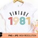 Vintage 1981 Svg, Vintage Birthday Svg, Vintage Svg, 39th Birthday Svg ...