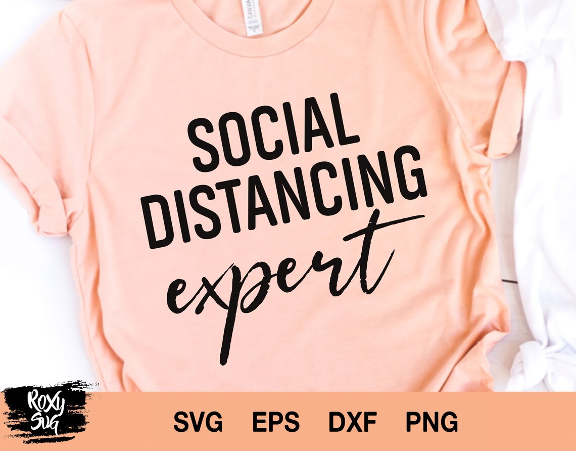Social Distancing Expert Svg Funny Svg Anti-social Svg - Etsy