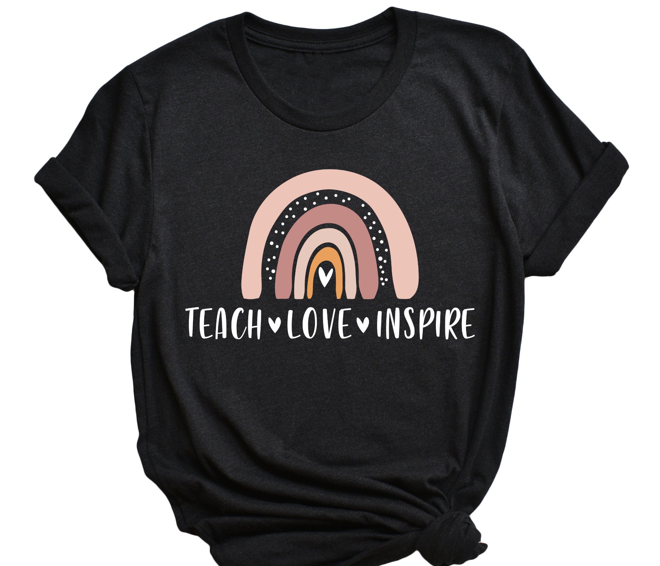 Teach Love Inpire Svg Png File for Sublimation Design Teacher - Etsy