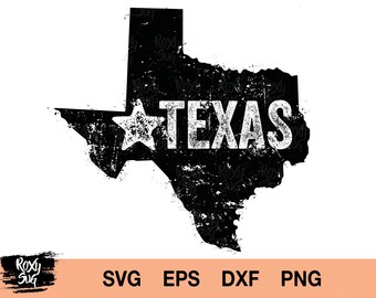 Distressed Texas Svg | Etsy