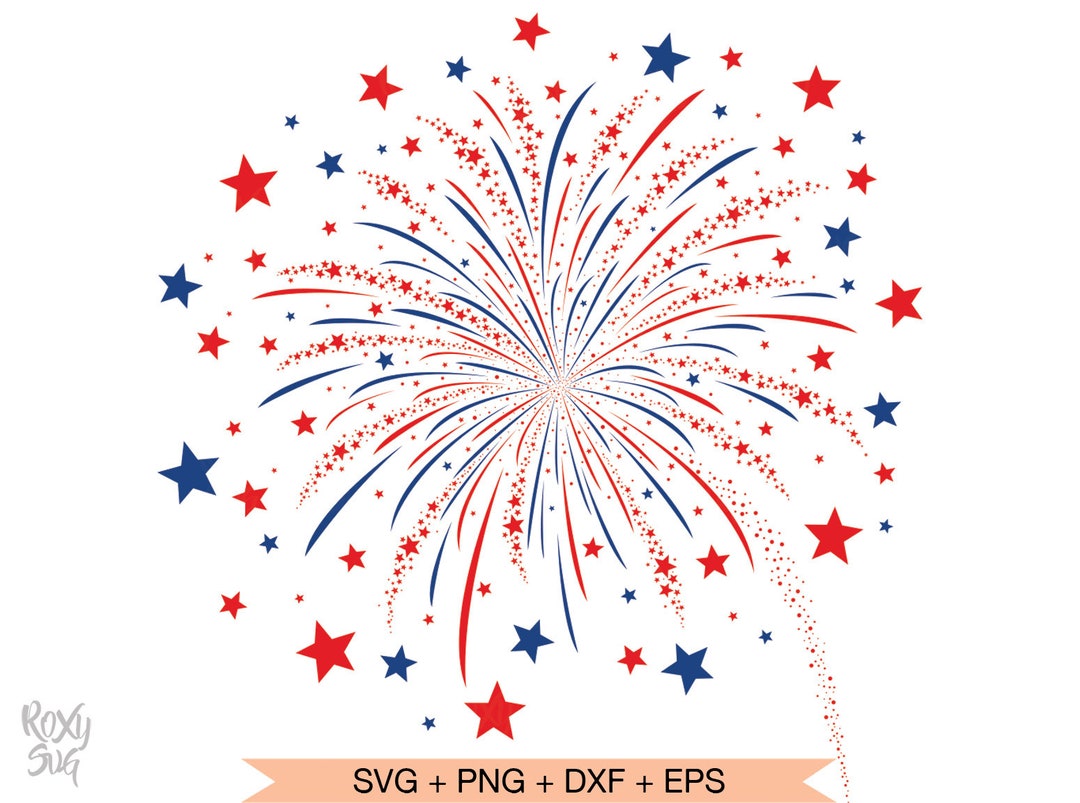 Fireworks SVG, Fireworks Clipart, Independence Day Svg, Fireworks Cut ...
