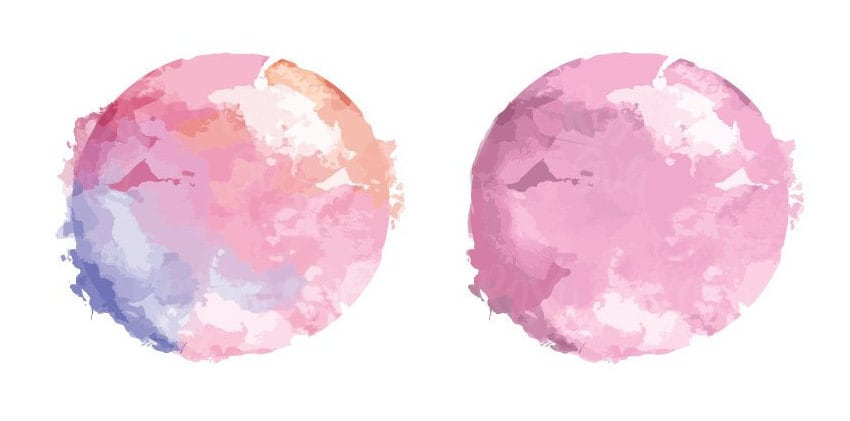 Watercolor Circles Clipart Watercolor Splashes Clip Art Pink - Etsy UK