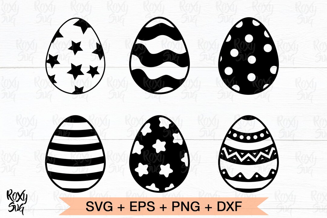 Easter Svg, Easter Eggs, Easter Eggs Svg, Easter Eggs Silhouette ...