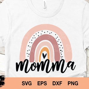 Momma Svg Mama Svg Rainbow Svg, Mama Clipart, Sublimation Designs ...