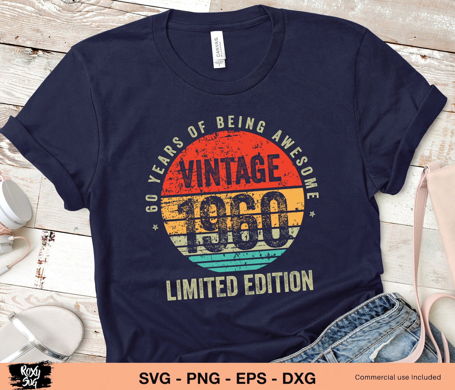 Birthday 60 Years Vintage 1960 Svg 1960 Birthday Svg 1960 - Etsy