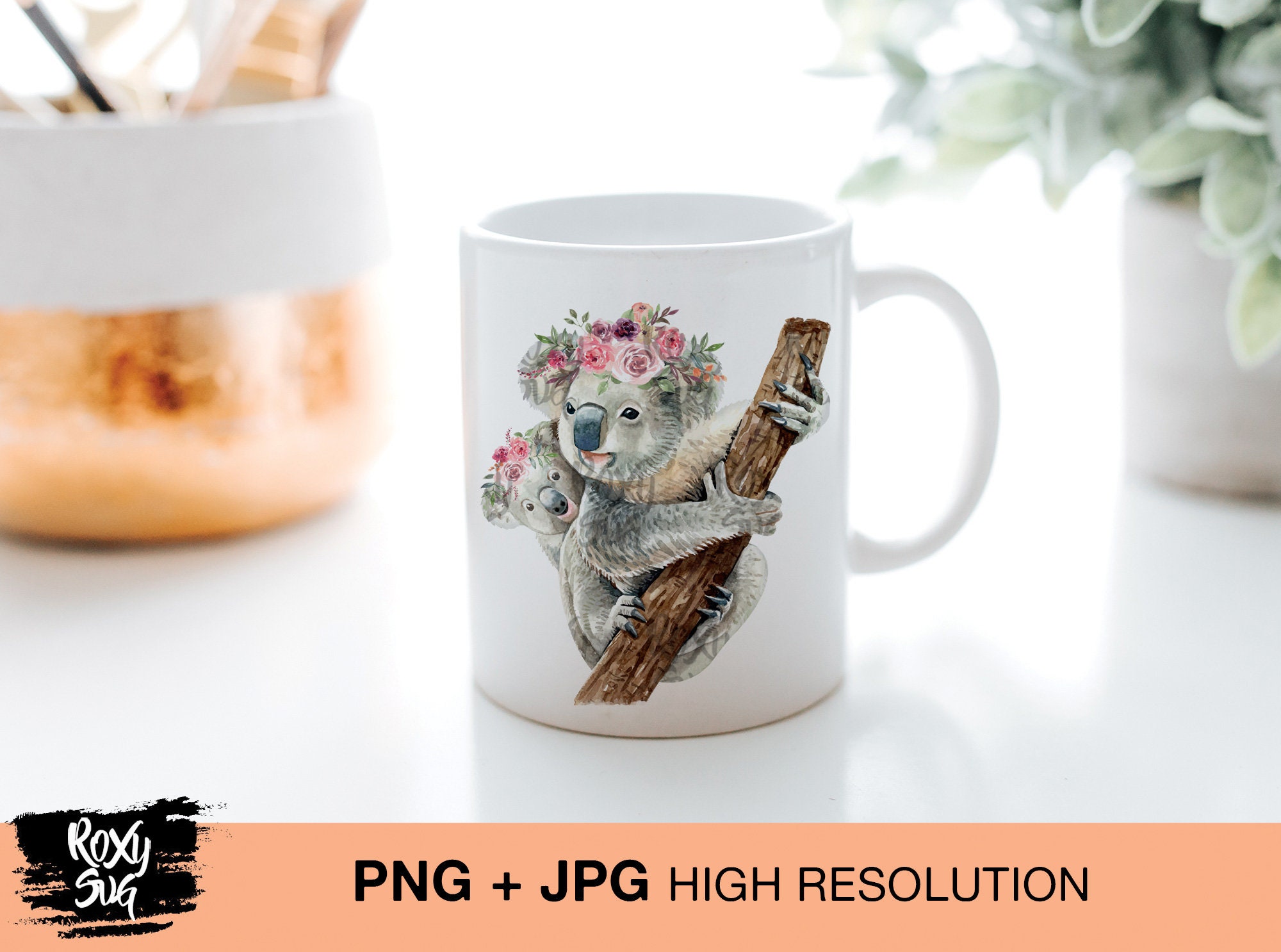 Koala Little Animals Watercolor Clipart Baby Koala | Etsy