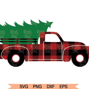 Christmas Tree Truck Cut Files, Christmas SVG Files for Cricut ...