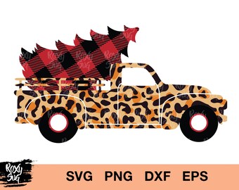 Christmas Tree Truck Cut Files, Christmas SVG Files for Cricut ...
