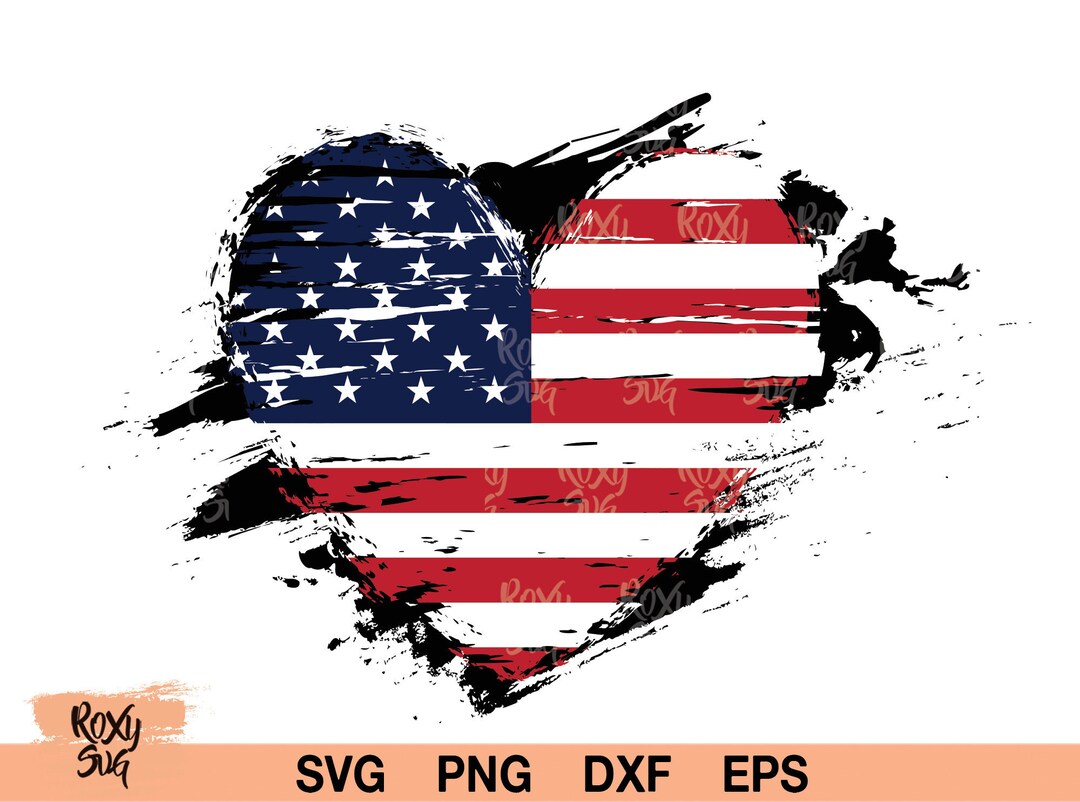 Distressed American Flag Svg, American Flag SVG, 4th July Svg, Svg ...
