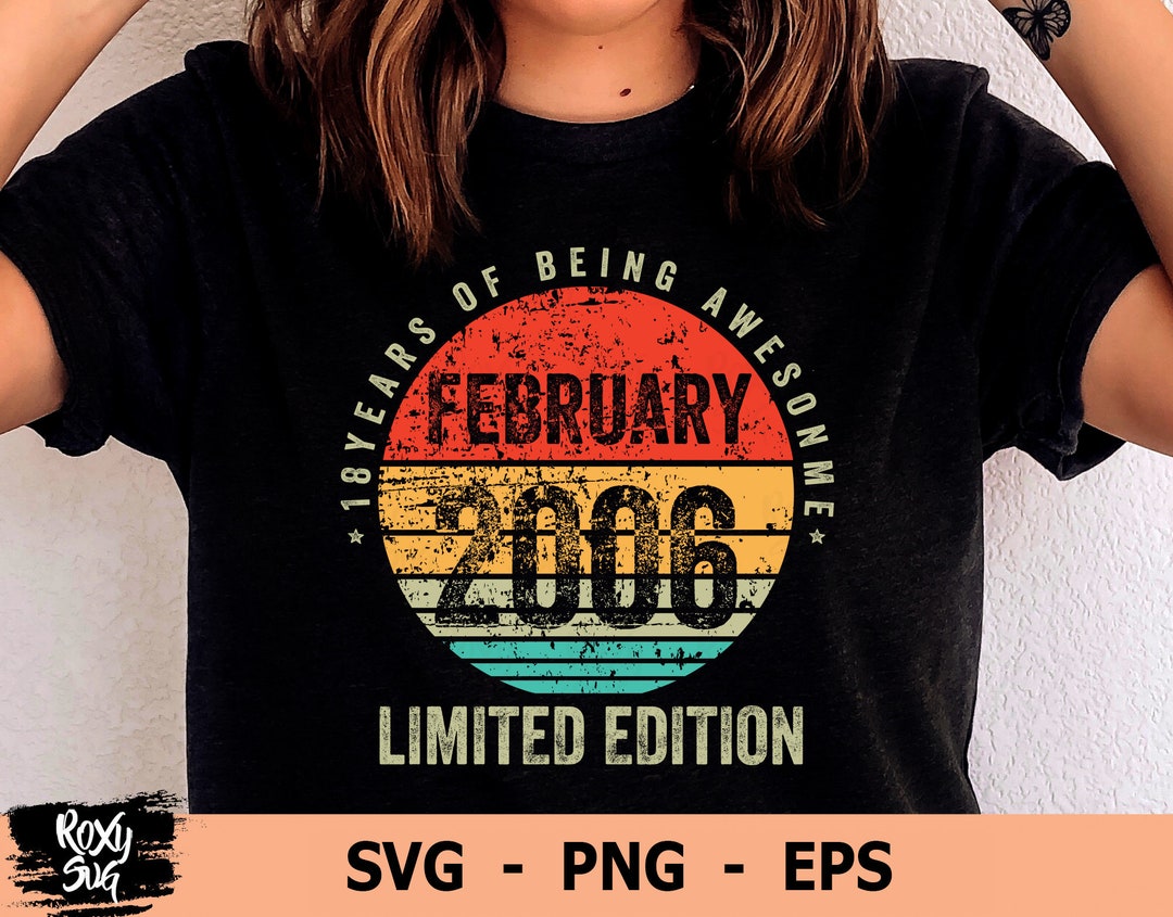 Vintage February 2004 Svg 2004 Vintage Birthday Svg February - Etsy
