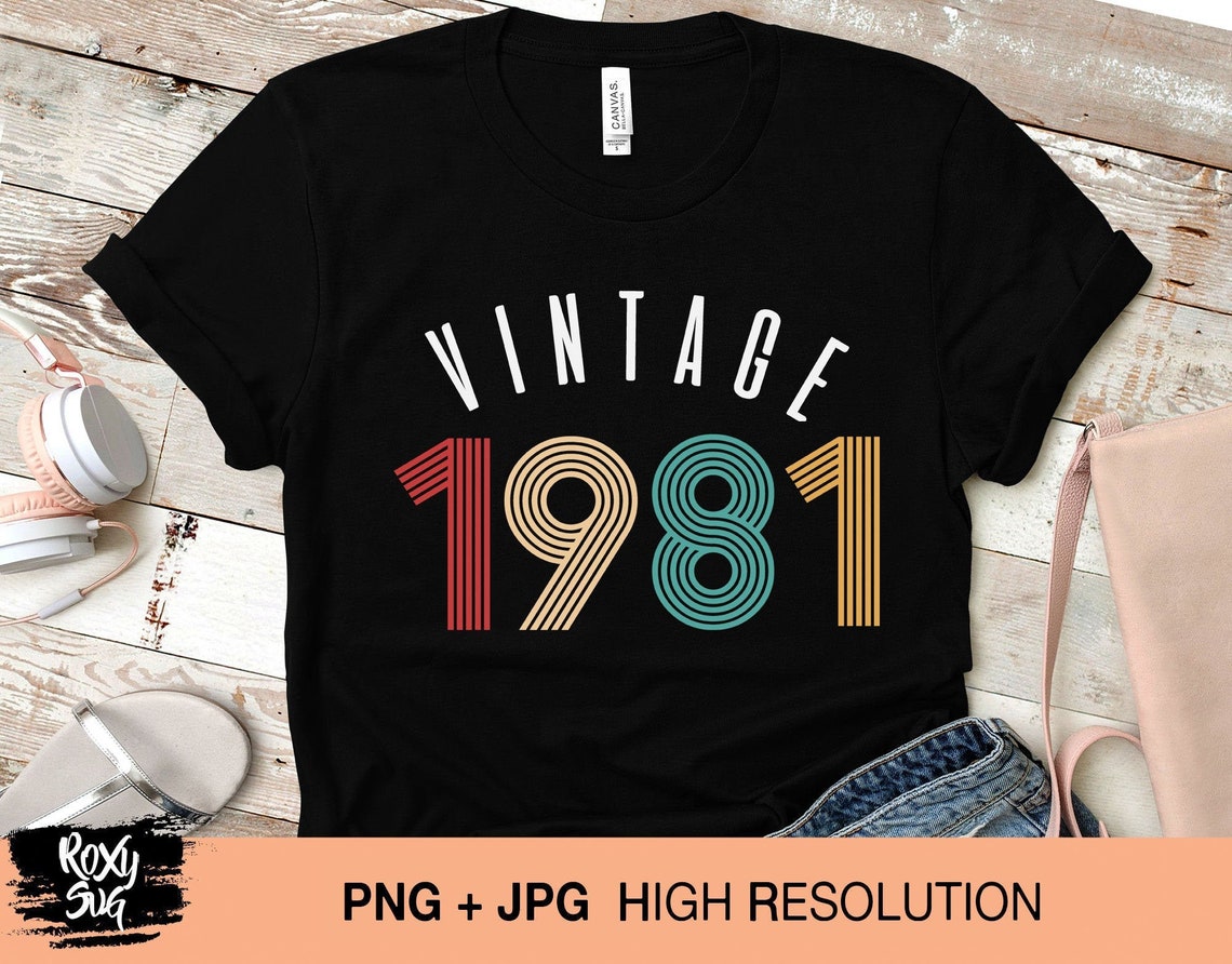 Vintage 1981 Svg Vintage Birthday Svg Vintage Svg 39th - Etsy