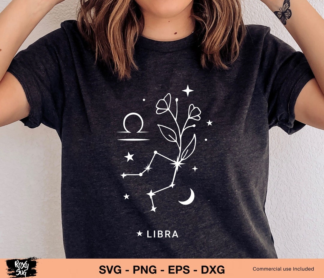 Libra Zodiac Sign Svg, Libra Shirt Svg Png, Libra Sublimation Design ...