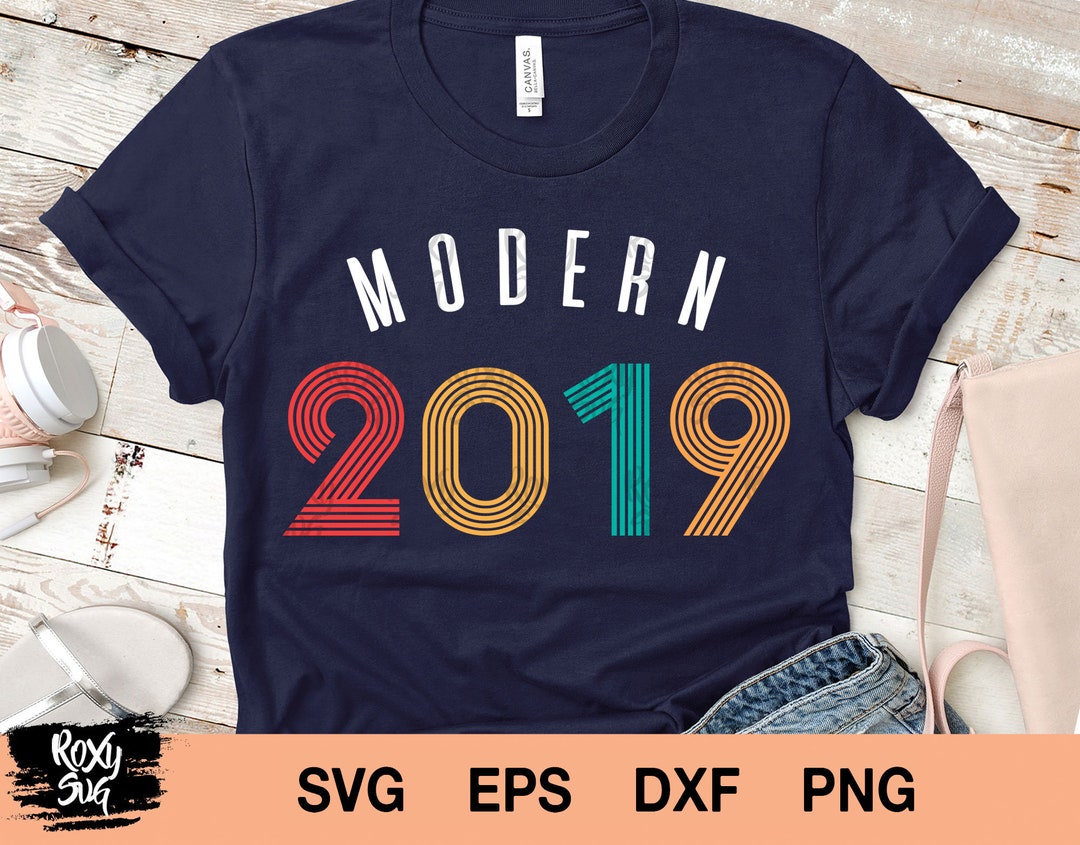 Modern 2019 Svg Vintage Birthday Svg 2019 Clipart 2019 Svg - Etsy