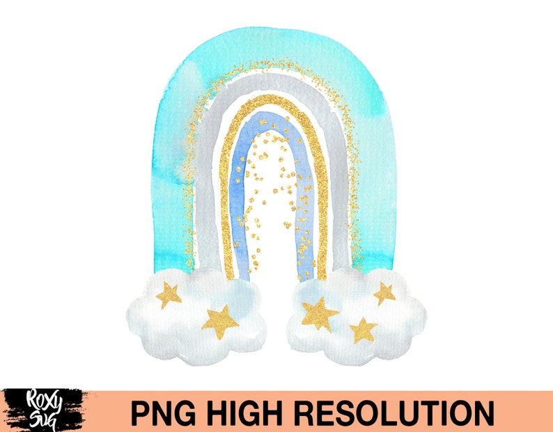 Rainbow Png Rainbow Sublimation Design Watercolor Rainbow - Etsy