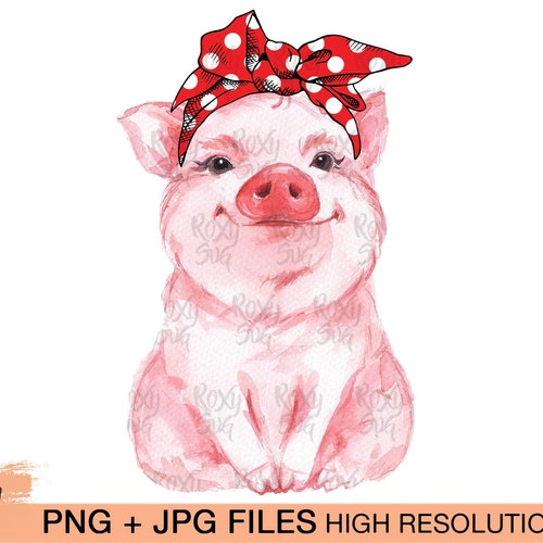 Red Pig Clipart