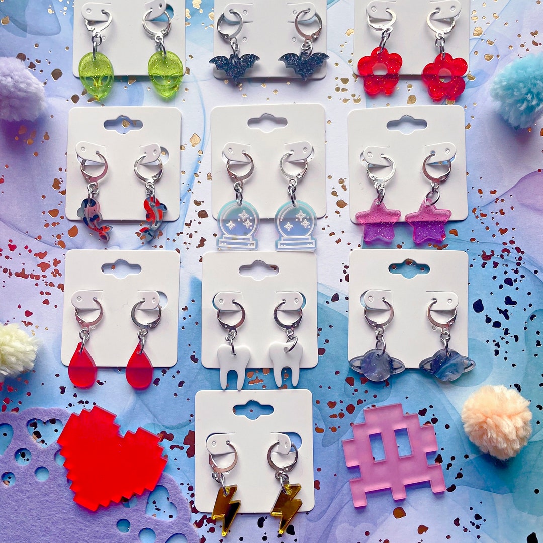 Itty Bits | Mini Earrings // Clip Ons Available! Choose One Pair ...