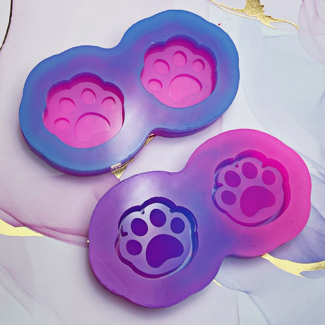Pendant Sized Paw Mold // Flat OR Shaker Available - Etsy