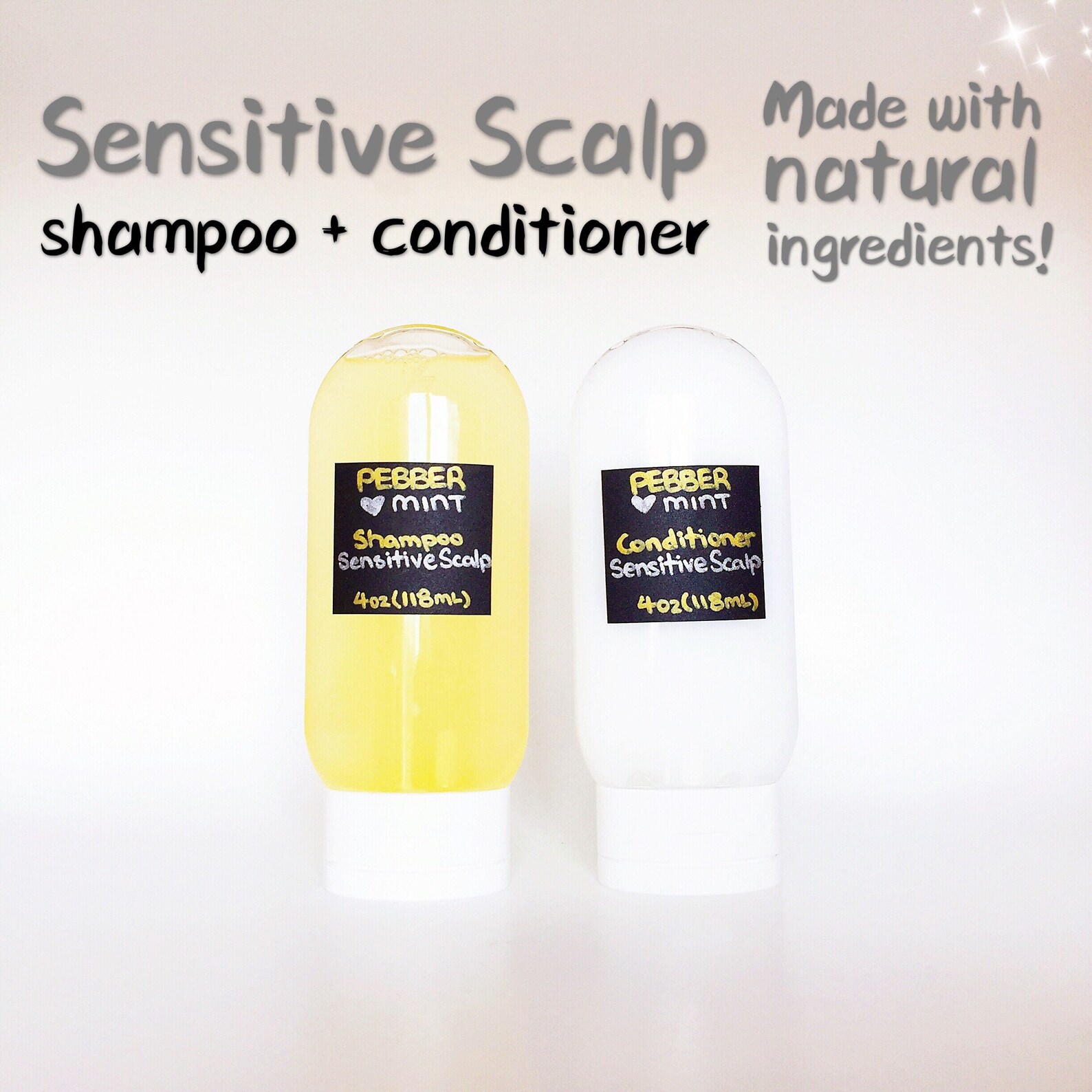 Natural Liquid Shampoo Conditioner Sensitive Scalp - Etsy