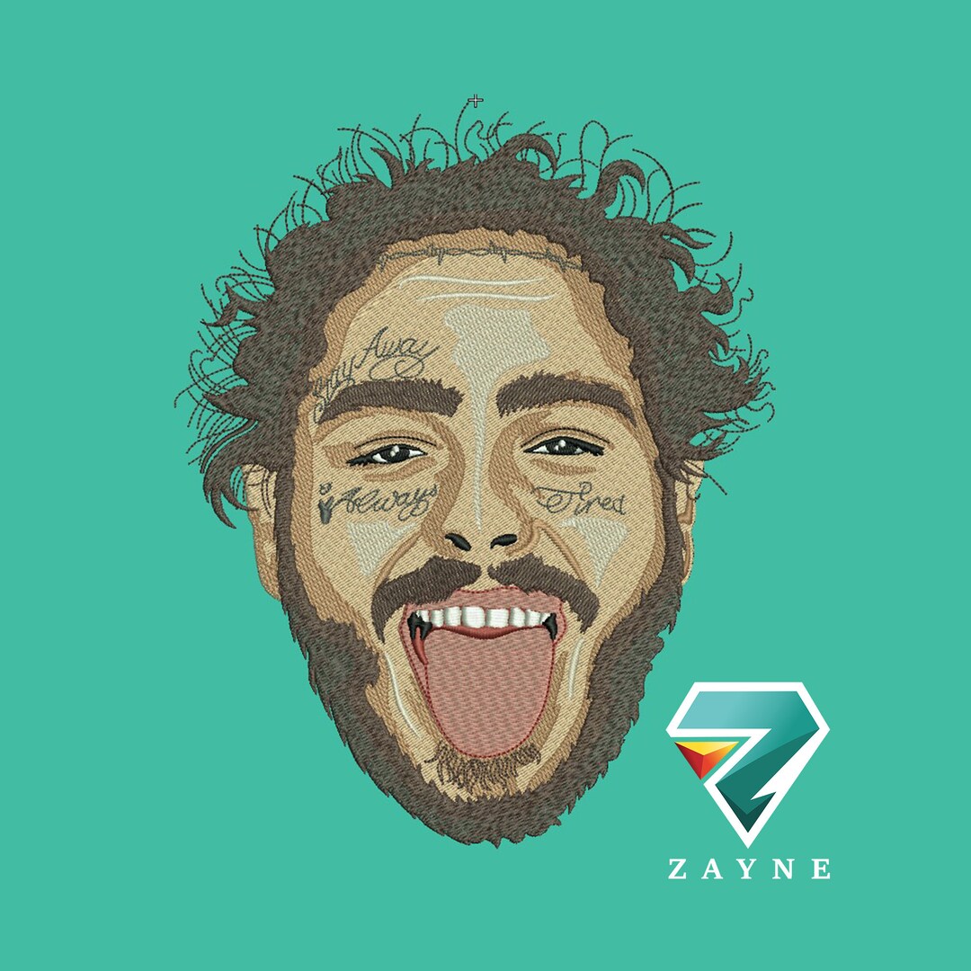 Rapper P.M Embroidery File, 5-6-7 Inches Size Compatible for 5x7, 6x10 ...